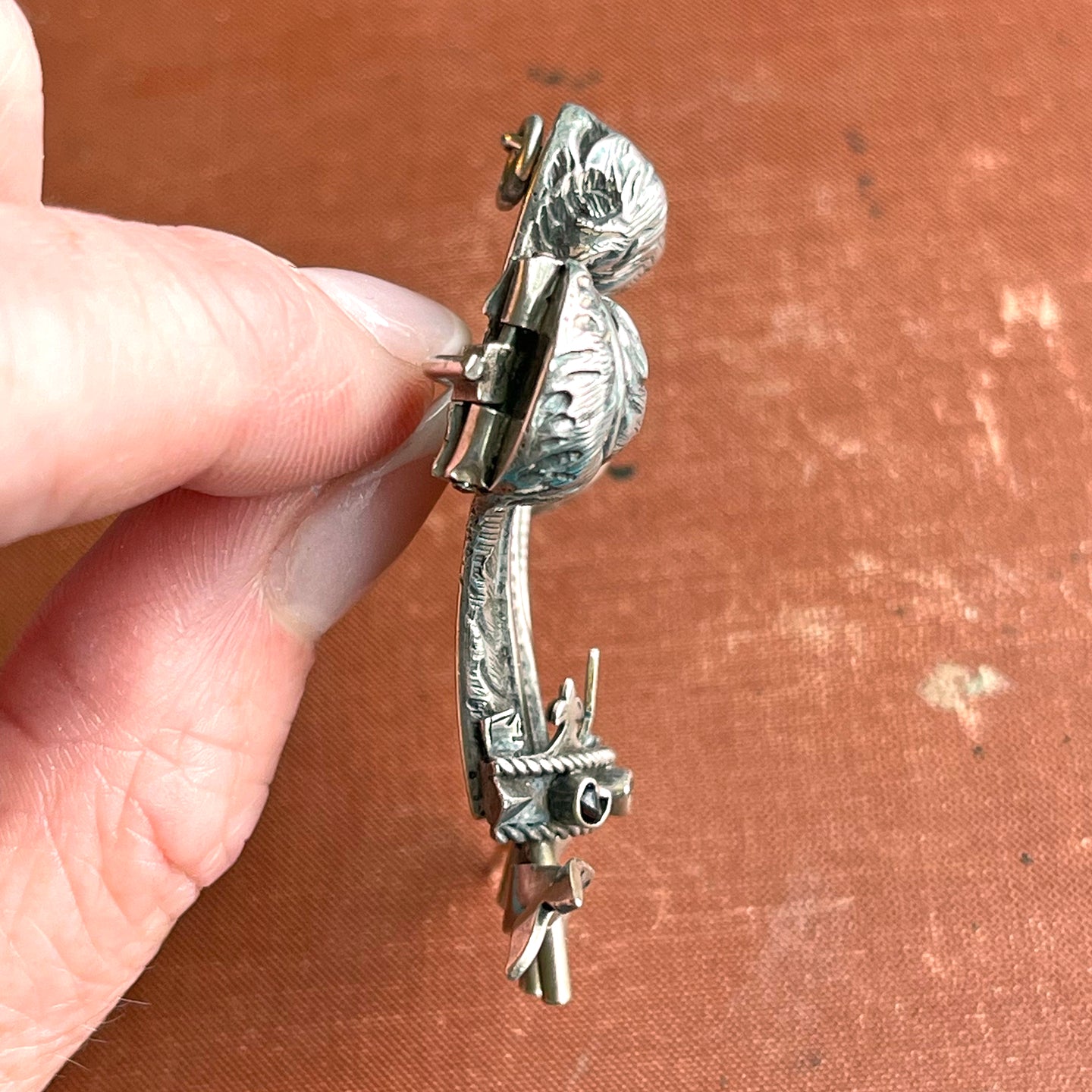 Victorian Silver Engraved Prince of Wales Brooch 3 Feathers - Victoria ...