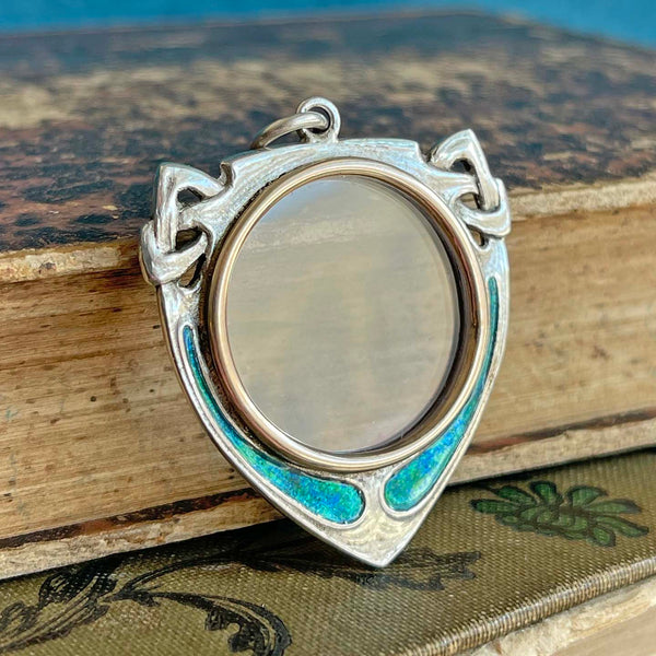 Antique Archibald Knox for Liberty Silver Enamel Pendant Locket ...