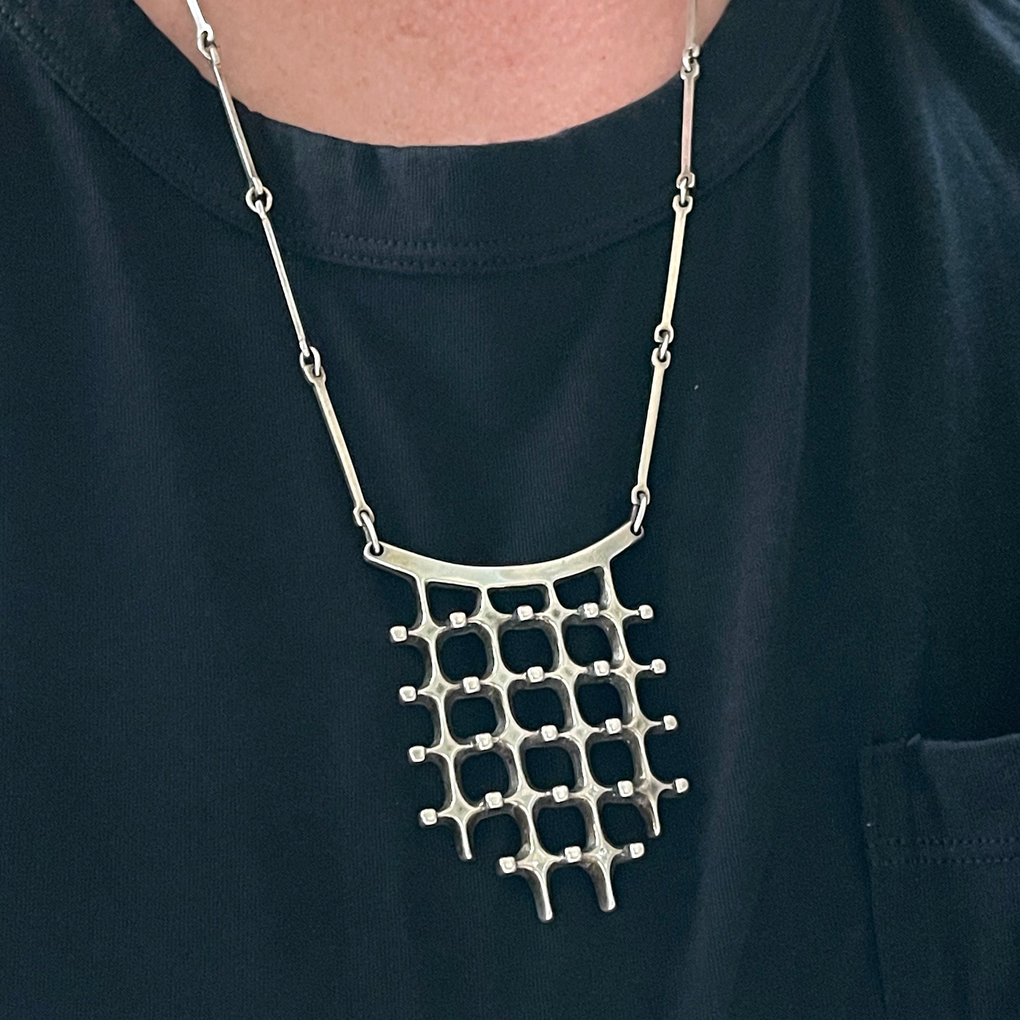 Vintage Marianne Berg for David Andersen Silver Necklace - Victoria ...