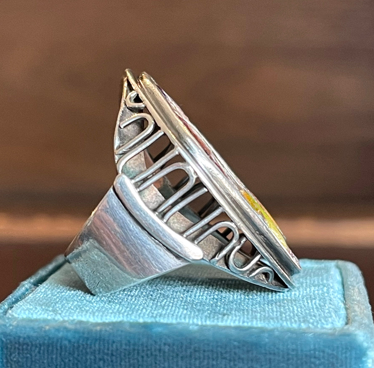 Enamel Still Life Silver Ring - Victoria Sterling