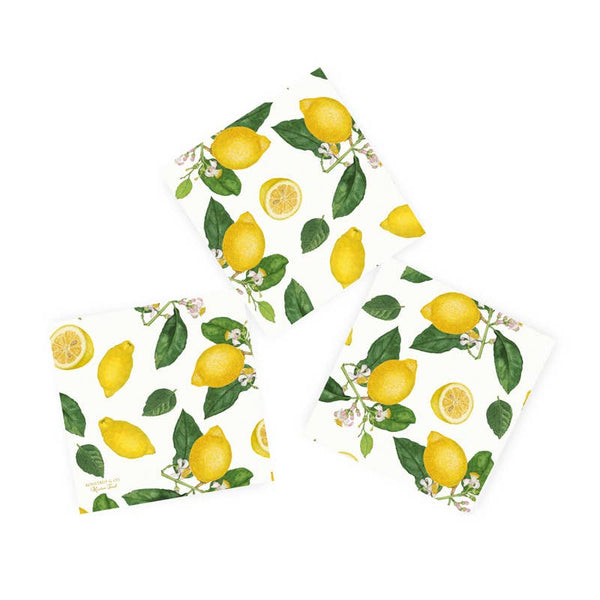 Lemon Paper Napkins - Victoria Sterling