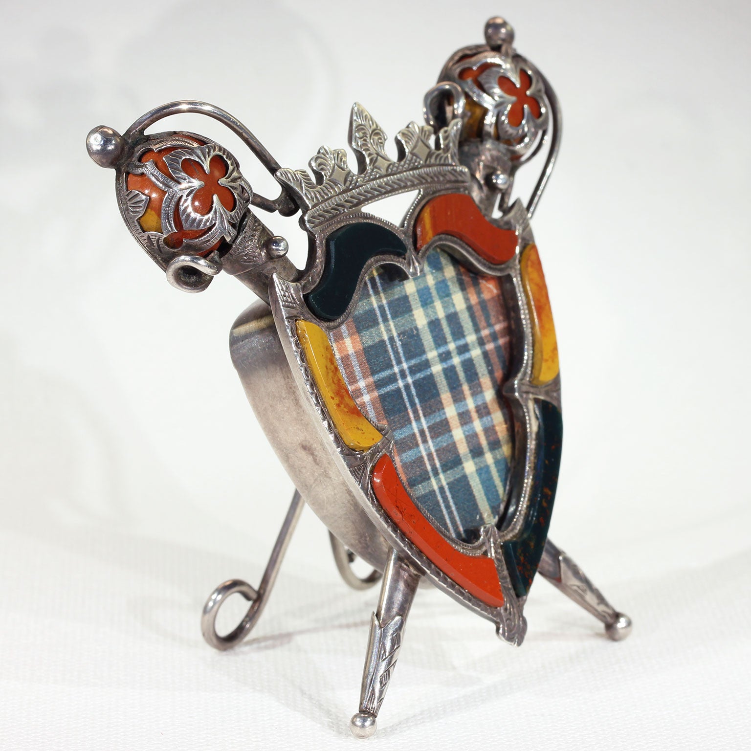 Antique Scottish Agate Silver Picture Frame Edinburgh 1909 - Victoria ...