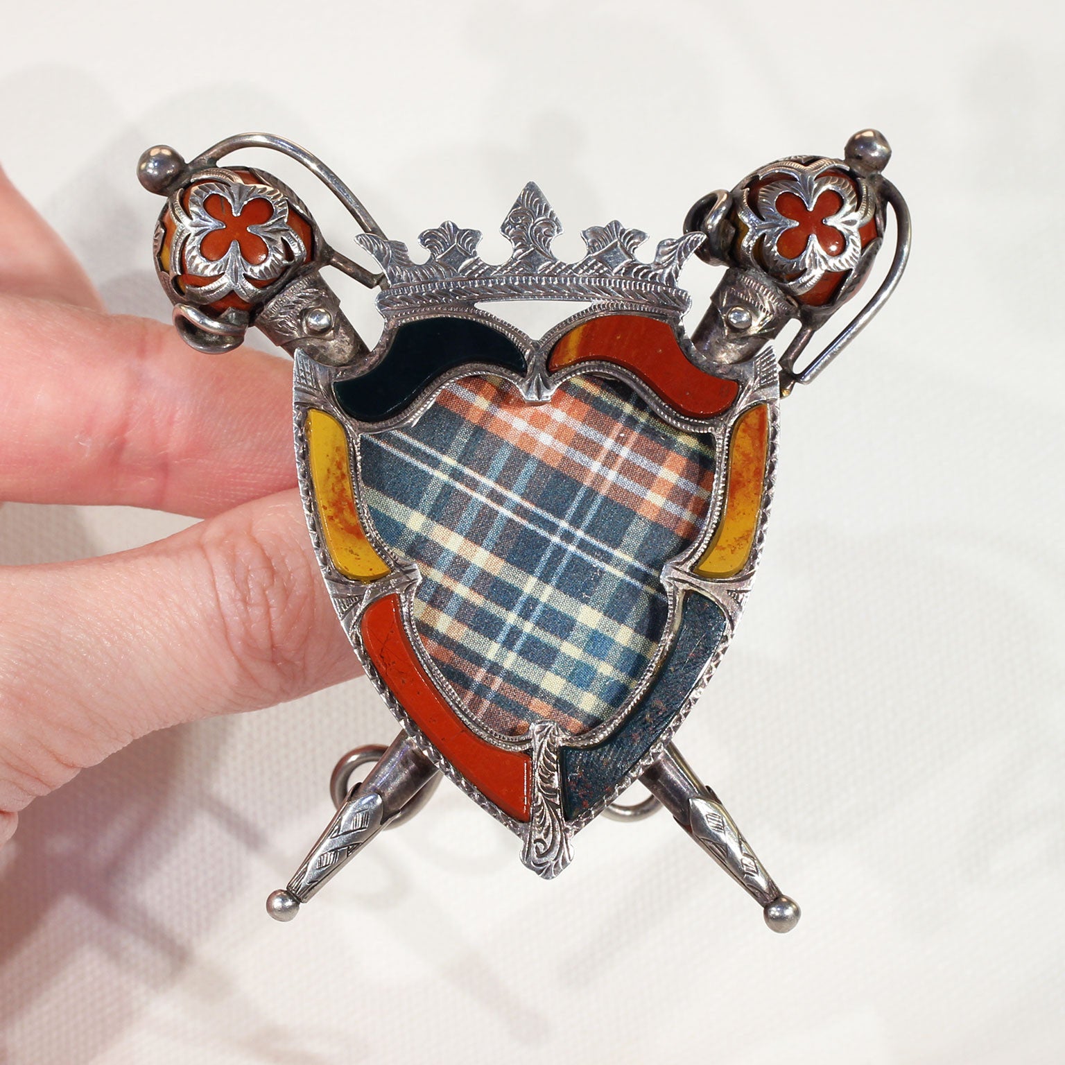 Antique Scottish Agate Silver Picture Frame Edinburgh 1909 - Victoria ...