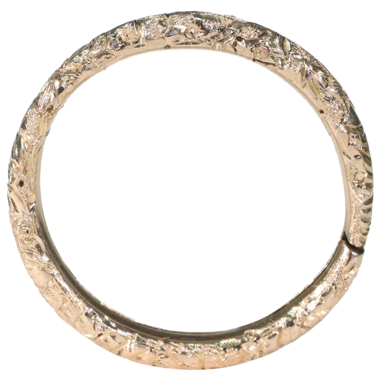 Antique Chased Victorian Gold Split Ring - Victoria Sterling