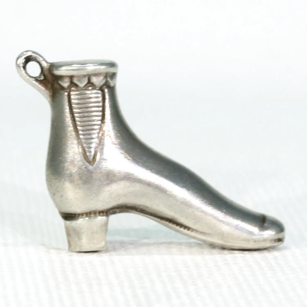 Antique Victorian Silver Boot Charm Pendant - Victoria Sterling